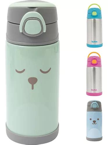 Copo Garrafa Térmica Infantil Parede Dupla Canudo Gumy Buba Frete grátis
