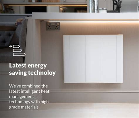 Slimline Curve Horizontal Electric Radiator White