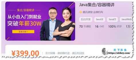 马士兵教育 Mca小课 Java集合容器精讲 天下无鱼 资源博客