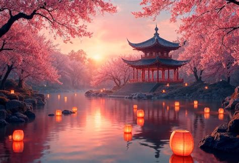 Stunning Chinese Environment Landscape Ai Generated Image