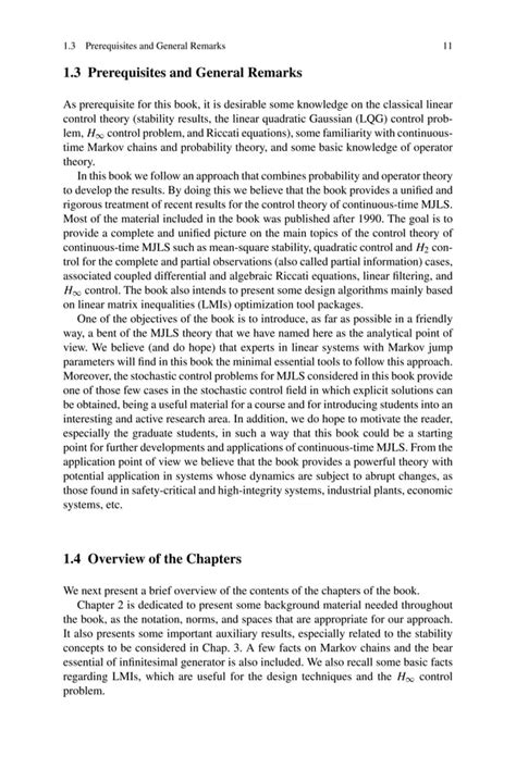 continuous time markov jump linear system pdf