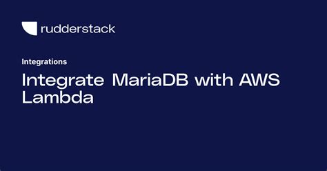 Integrate Mariadb With Aws Lambda