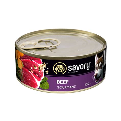 Корм SAVORY влажный полнорационный для взрослых собак всех пород с ...