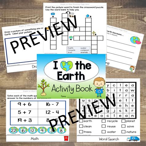 Earth Day I Love The Earth Activity Flip Book Hands On Teaching Ideas