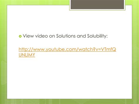 Ppt Unit 10 Solutions And Solubility Powerpoint Presentation Free
