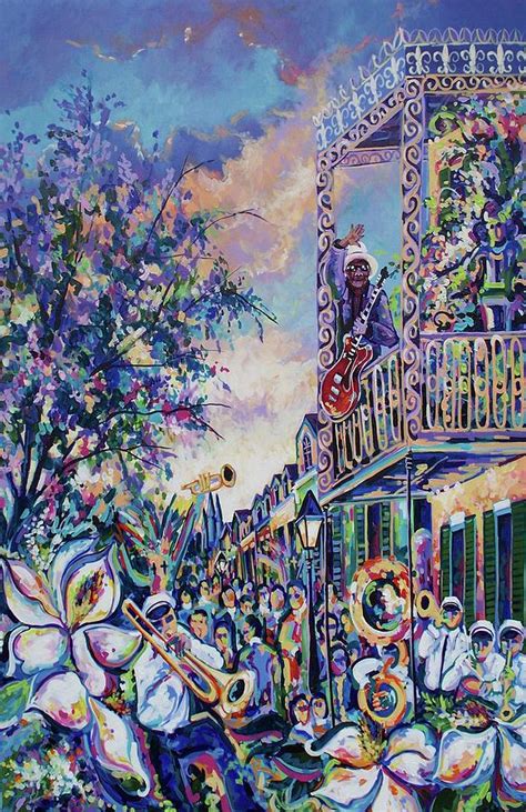 New Orleans Mardi Gras Painting By Elaine Cummins Fine Art America