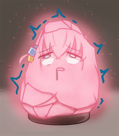 Safebooru Blue Eyes Bocchi The Rock Cube Hair Ornament Drooling