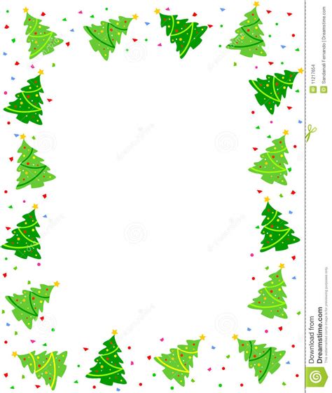 5 Christmas Border Clip Art Preview Christmas Tree Bo Hdclipartall