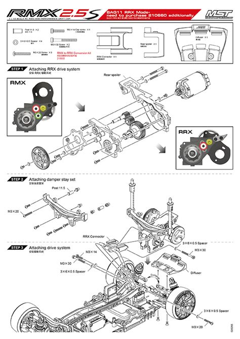 Mst Rmx To Rrx Conversion Kit Rc Drift Shop Tschernikow
