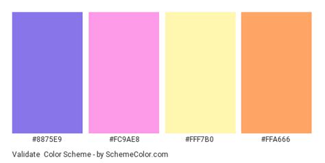 validate color scheme orange