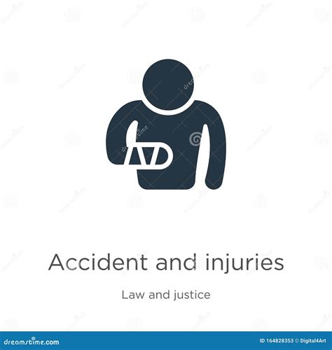 Accident And Injuries Icon Trendy Flat Vector Accident And Injuries
