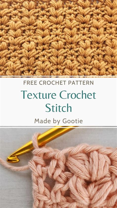 Textured Crochet Stitch Step By Step Tutorial Crochet Stitches