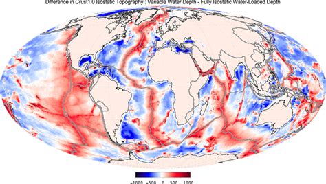 Difference Between Crustal Isostatic Topography From Crust10 With Download Scientific Diagram