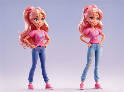 Premium Ai Image Barbie Cute Doll
