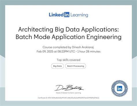 Dinesh Arokiaraj On Linkedin Certificate Of Completion