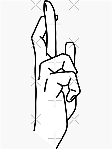 Infinite Void Hand Sign Sticker For Sale By Lanzd Redbubble