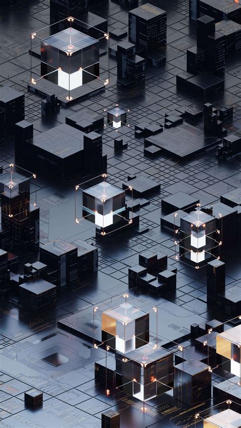 Metallic Cube Circuit Board 3d Rendering 33835814 Stock Video At Vecteezy