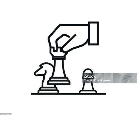 흰색 배경에 고립 된 체스 전략과 게임 개념 편집 가능한 벡터 루크에 대한 스톡 벡터 아트 및 기타 이미지 루크 개념 검은색 Istock