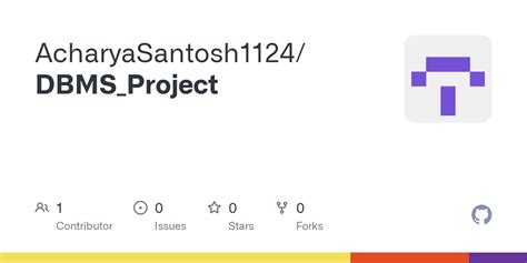 Github Acharyasantosh1124dbmsproject
