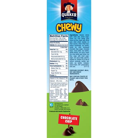 Quaker Chewy Granola Bars Nutrition Information Besto Blog