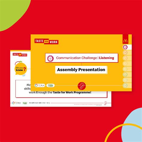 Listening Challenge Assembly Presentation Mcdonalds Taste For Work