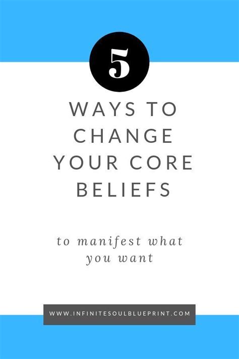How To Change Core Beliefs