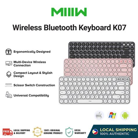 Xiaomi Miiiw Blutooth Dual Mode Keyboard Keys Ghz Metal Keyboard Multi System Wireless For