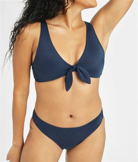 The Plunge Bralette And Bikini Swim Bundle Navy Lively