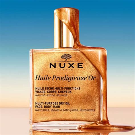 NUXE Золотое масло для лица, тела и волос Huile Продижьез Or Multi ...