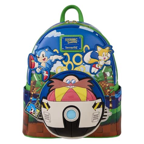 Sega Sonic Mini Backpack Loungefly Bag Loungefly Sonic