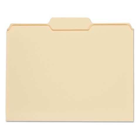 Universal Top Tab Manila File Folders 1 3 Cut Tabs Center Position Letter Size 11 Pt Manila