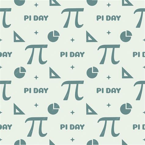 Premium Vector Pi Day Seamless Pattern With Mathematical Constants Or
