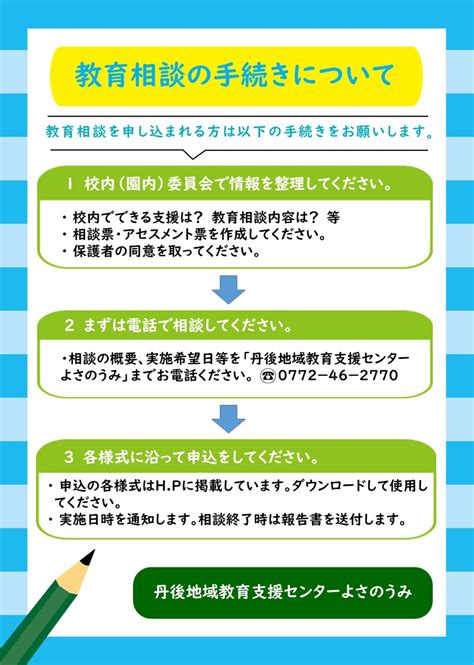 教育相談手続き 与謝の海支援学校