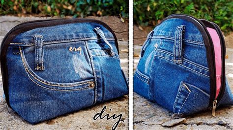 Awesome Diy Jeans Purse Bag Craft From Old Jeans Recycle Old Jeans