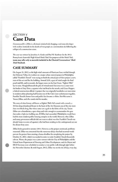 Mock Trial Notebook Commonwealth V Zillias