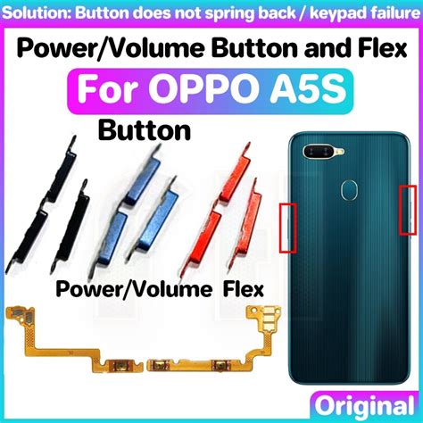 Poower Volume Button Flex For OPPO A5S A5 S Side Key Switch Power ON