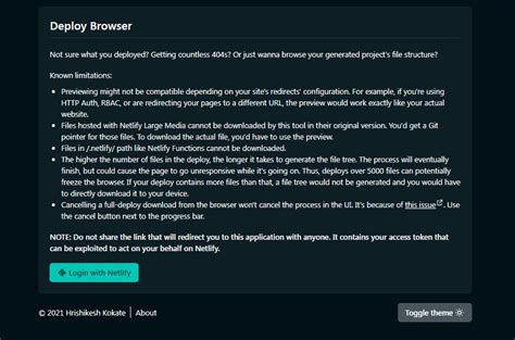A Single Page Web App Made To Browse And Download Your Netlify Deploys