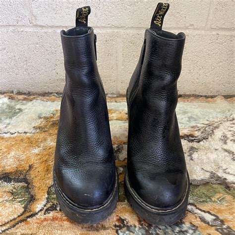 Dr Martens High Heel Chelsea Zip Boot Great Depop