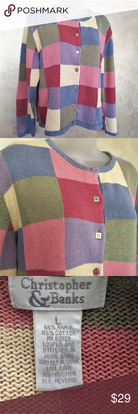 Christopher Banks Cardigan Like New L Colored Cardigans Cardigan Clothes Design