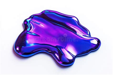 Vivid Flowing Crystal Slime Stock Illustration Illustration Of