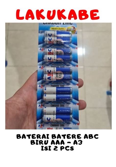 Batere Baterai Abc Biru Aaa A Isi Pcs Lazada Indonesia