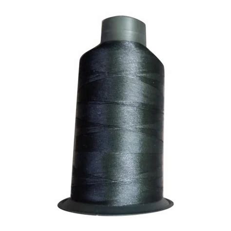 Black Spun Polyester Thread For Textile Industry Packaging Type Reel