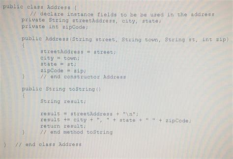 Solved Tests Provide A Constructor That Sets On Parameter