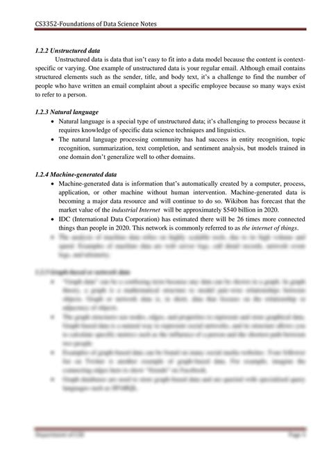 SOLUTION Cs3352 Data Science Notes Studypool