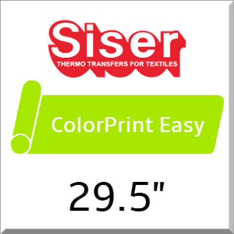Siser Colorprint Easy 15 Heat Transfer Vinyl Für T Shirts Drucken