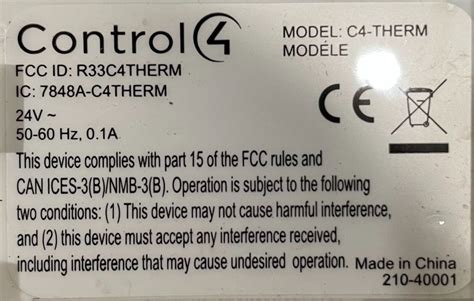 Control C Therm Thermostat White Batteries Not Included Ebay