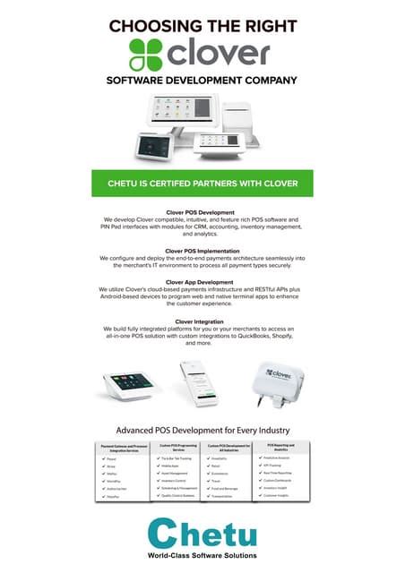 Clover Pos Terminal Development With Chetu Infographic Pdf