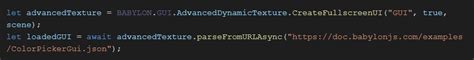 How Load GUI Json From GUI Editor In BabylonJs Editor Questions Babylon Js