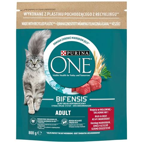 PURINA One Bifensis Adult Beef Katzenfutter Trocken 800 G