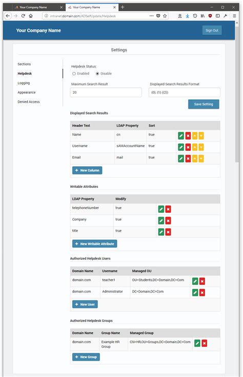 Ad Self Update Active Directory Self Service
